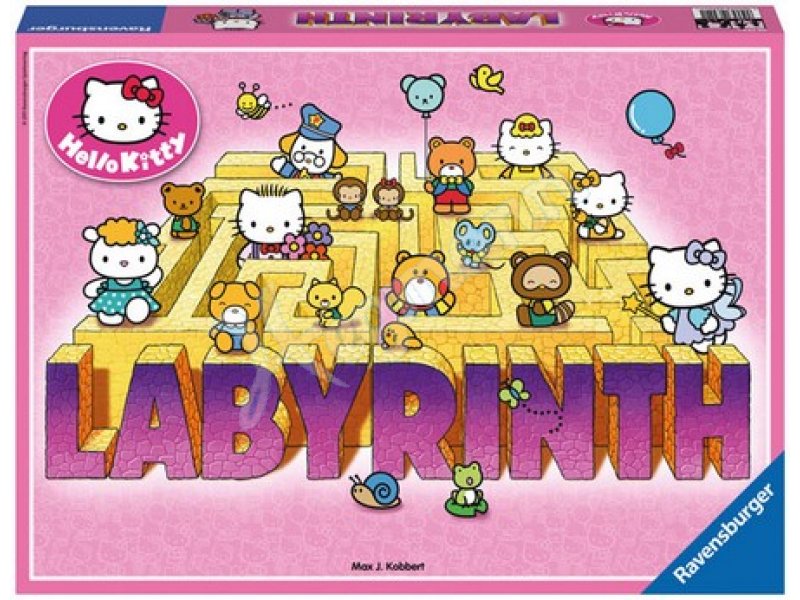 HK Hello Kitty Labyrinth Serie: Familienspiele / 1 Spielplan mit 16 ...