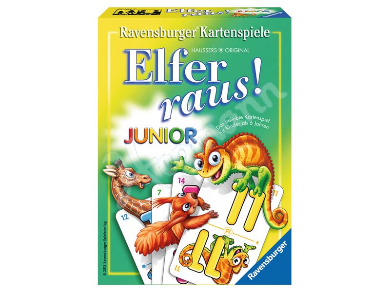 Junior Elfer raus Serie: ERW.KARTENSPIELE, Inhalt: 80 Karten, 1 ...
