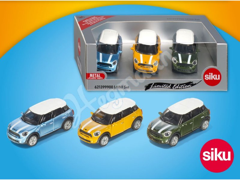 SIKU Mini-Set Siku 621399900 "Mini Countryman" Fachhandels-Sonderset ...