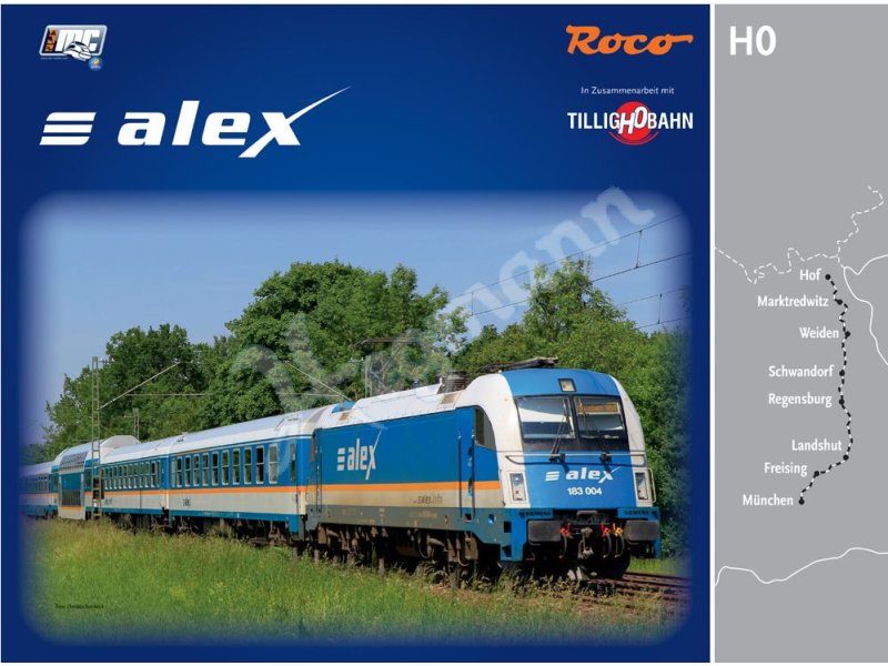 H0= Der alex Zug Teil 1 Roco 64170 Tillig 1:87 H0 Gleichstrom 3 ...