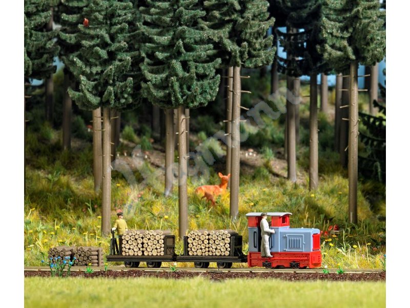 H0f Busch Feldbahn Holztransp Busch 12009 H0f 1:87 Vedes-MC-exklusiv ...